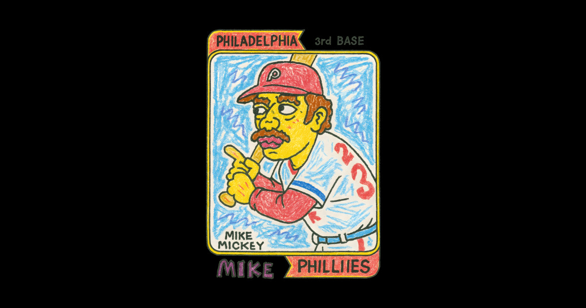 1974 Baseball Mike Schmidt Phillies - Mike Schmidt - Sticker | TeePublic