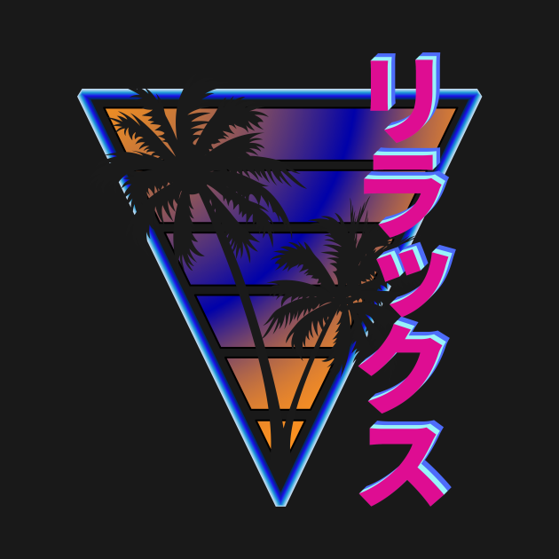 Relax - Synthwave Design - Retrowave - T-Shirt | TeePublic