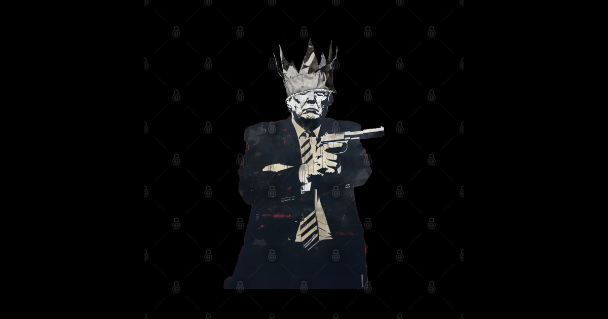 Donald Trump: King Trump - King - Sticker | TeePublic