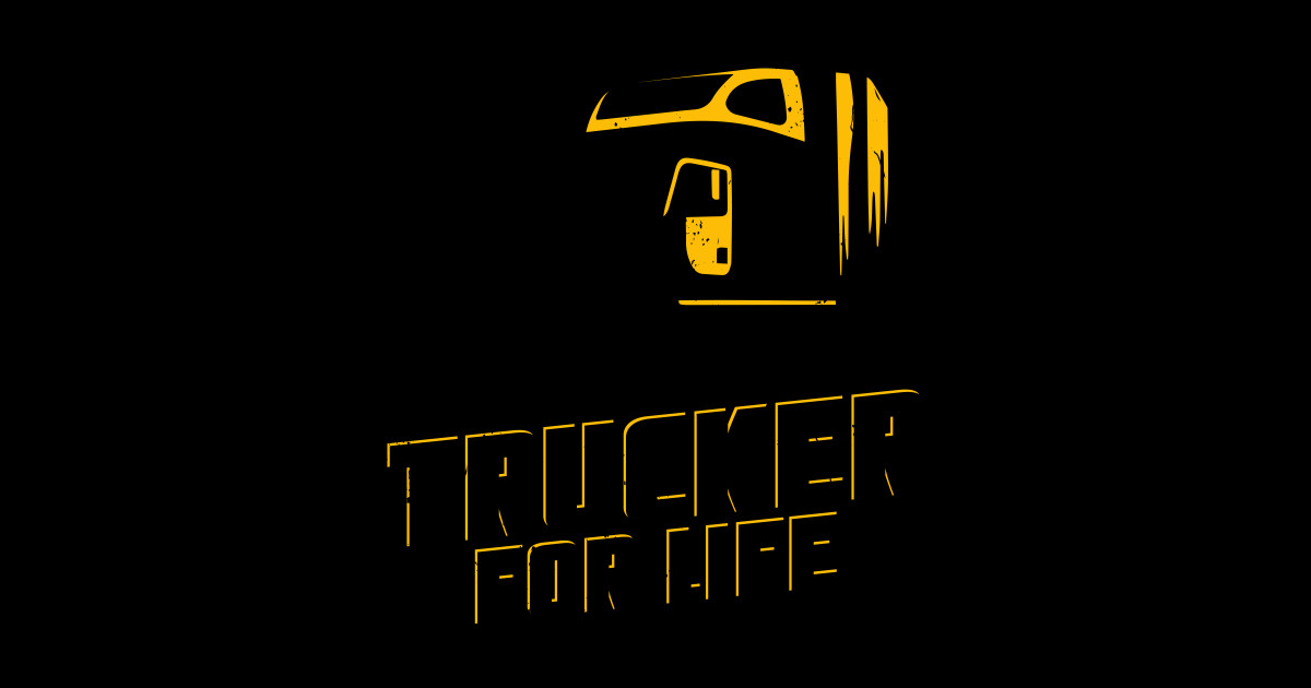 trucker for life - Flatbed Truck Driverlong Haul Truck Dr - Sticker ...