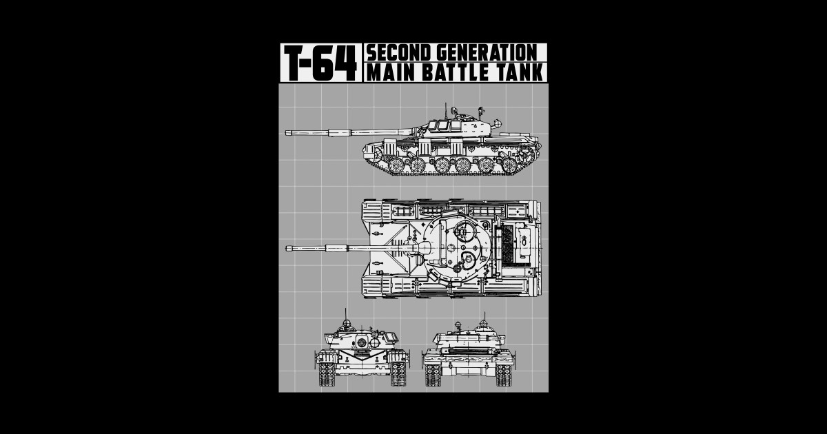 T-64 TANK SCHEMATIC - Tank Schematic - Sticker | TeePublic