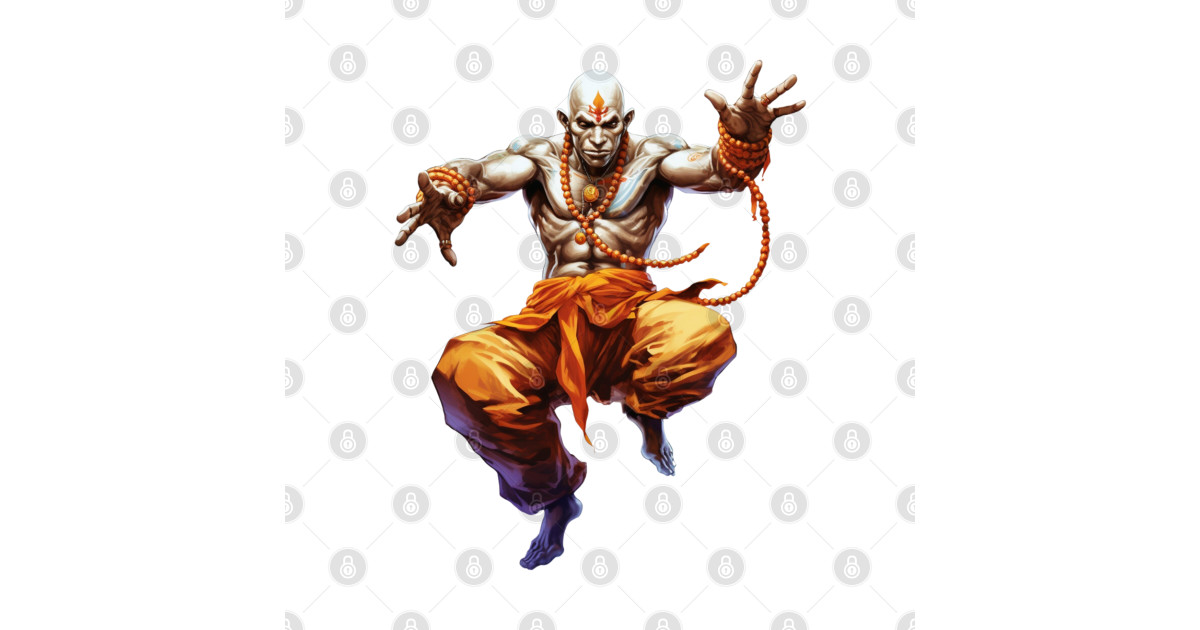 Dhalsim from Street Fighter Design - Street Fighter - T-Shirt | TeePublic