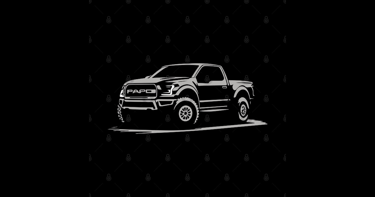 Ford Ranger Raptor F150 Vintage Truck Art Funny Gift - Ford Raptor ...
