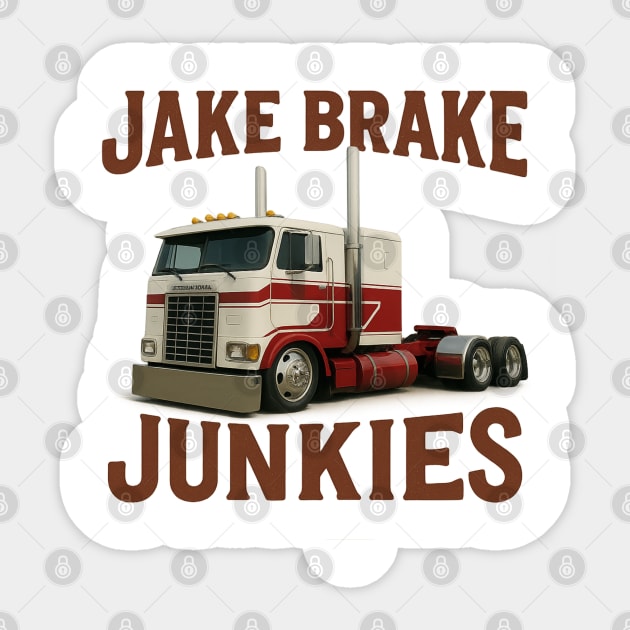 Slammed Cabover Semi-Truck - Semi Truck - Sticker | TeePublic