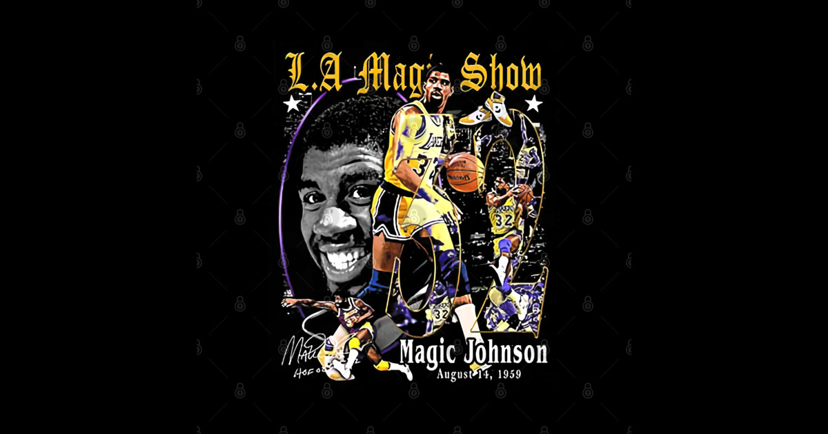 Magic Johnson Retro Bootleg - Magic Johnson - Sticker | TeePublic