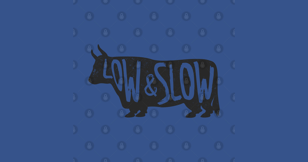 Low & Slow Bull - Bbq - T-Shirt | TeePublic
