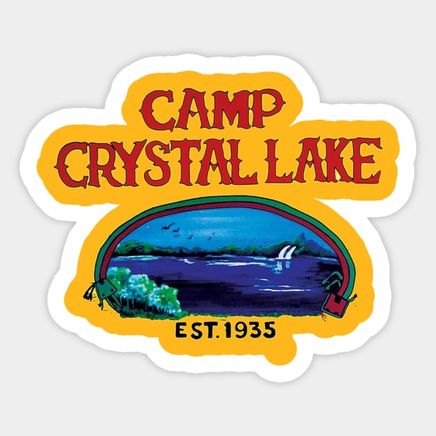 Crystal Lake - Camp Crystal Lake - Sticker | TeePublic