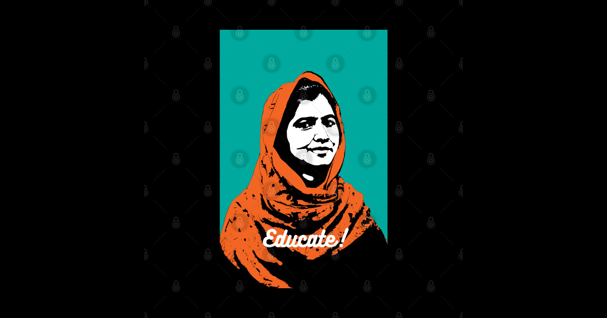 Malala Yousafzai - Girl - Sticker | TeePublic