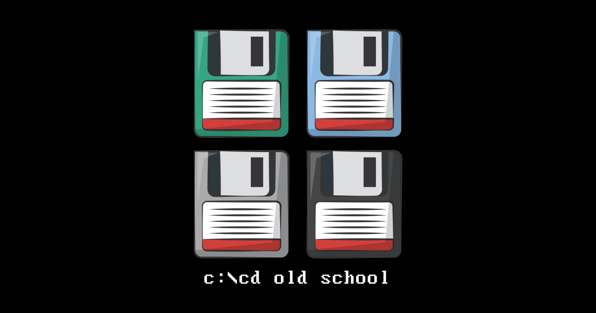 Floppy Disk Old School - Floppy Disk Old School - Sticker | TeePublic