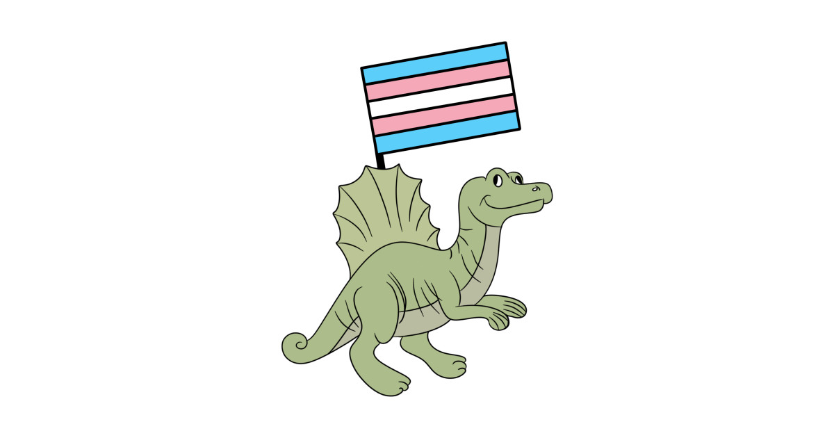 Trans Dino flag - Trans Pride - T-Shirt | TeePublic