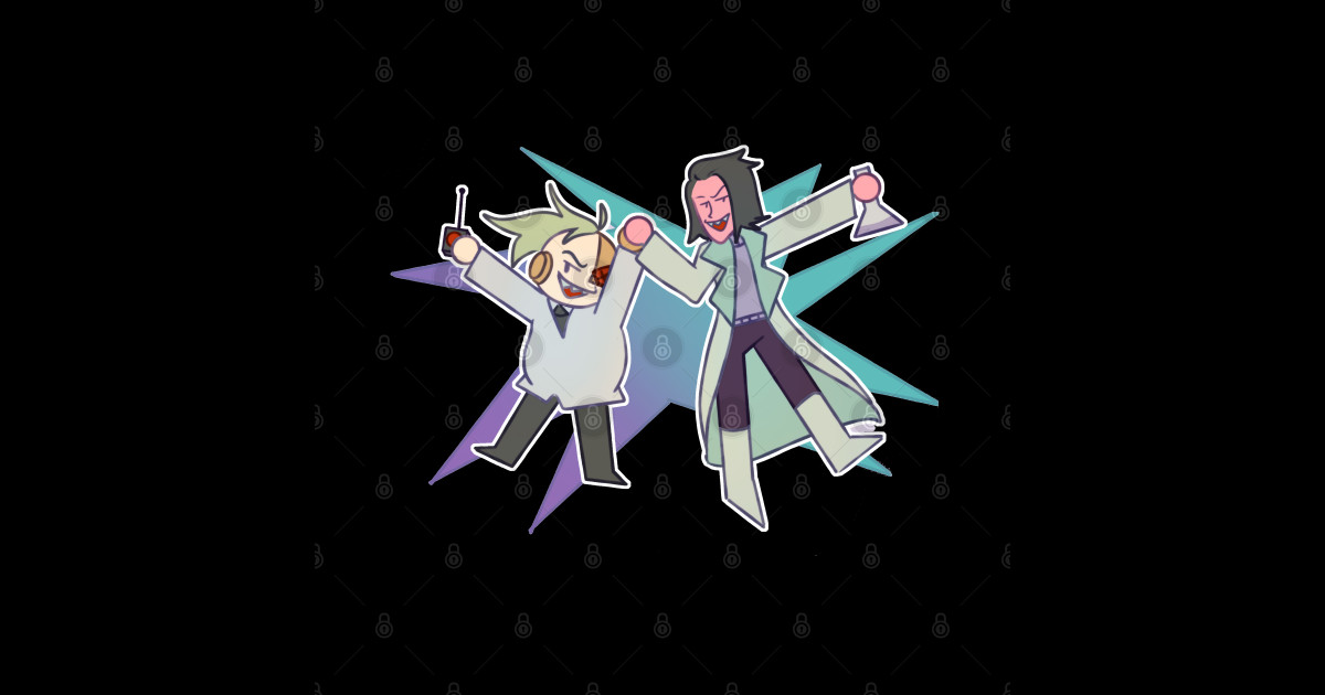 professor venomous x lord boxman - Ok Ko Lets Be Heroes - Sticker ...