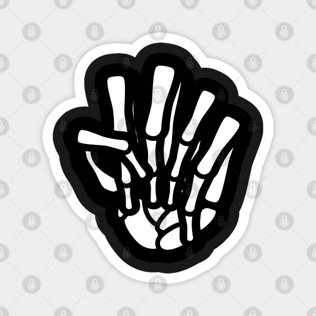 Skeleton Hand Fist Hand Sign - Moule - Magnet | TeePublic