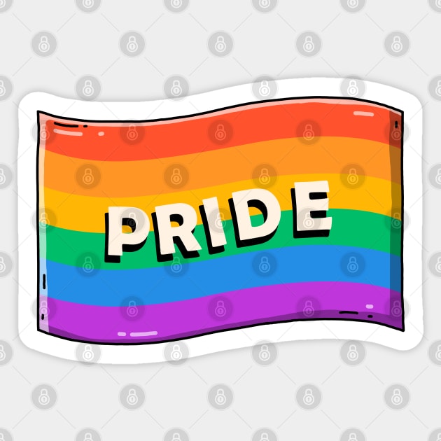 Retro LGBT Pride Flag - Pride - Sticker | TeePublic