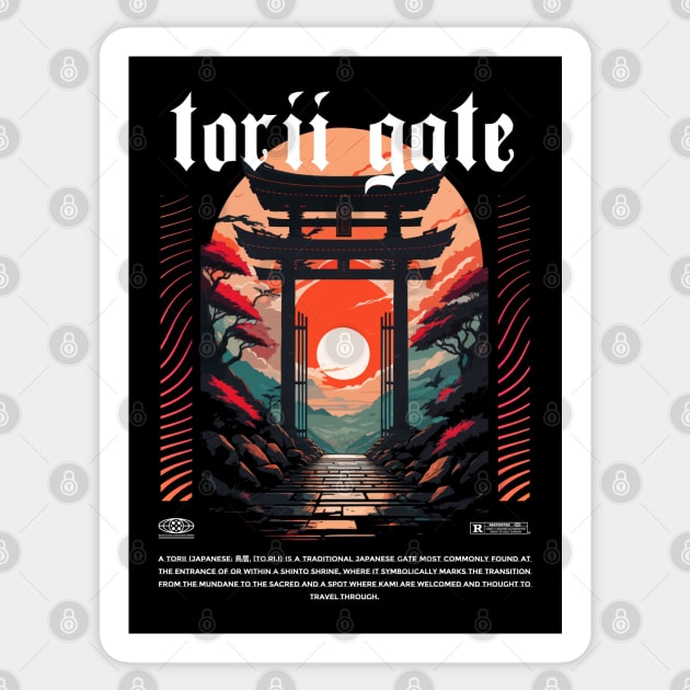 Japan Torii Gate - Torii - Sticker | TeePublic
