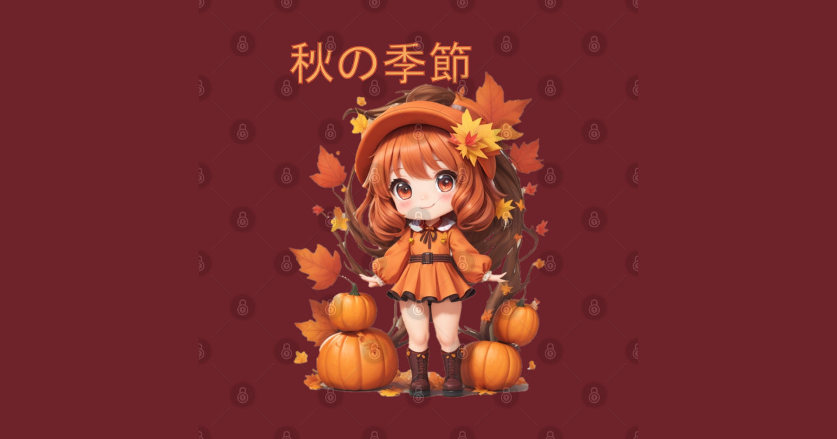 anime fall season - Fall - T-Shirt | TeePublic