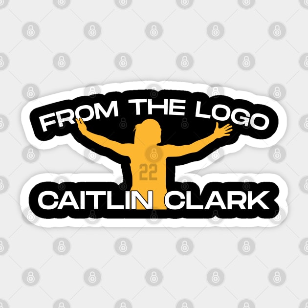 From The Logo Caitlin Clark number 22 - Caitlin Clark - Sticker | TeePublic