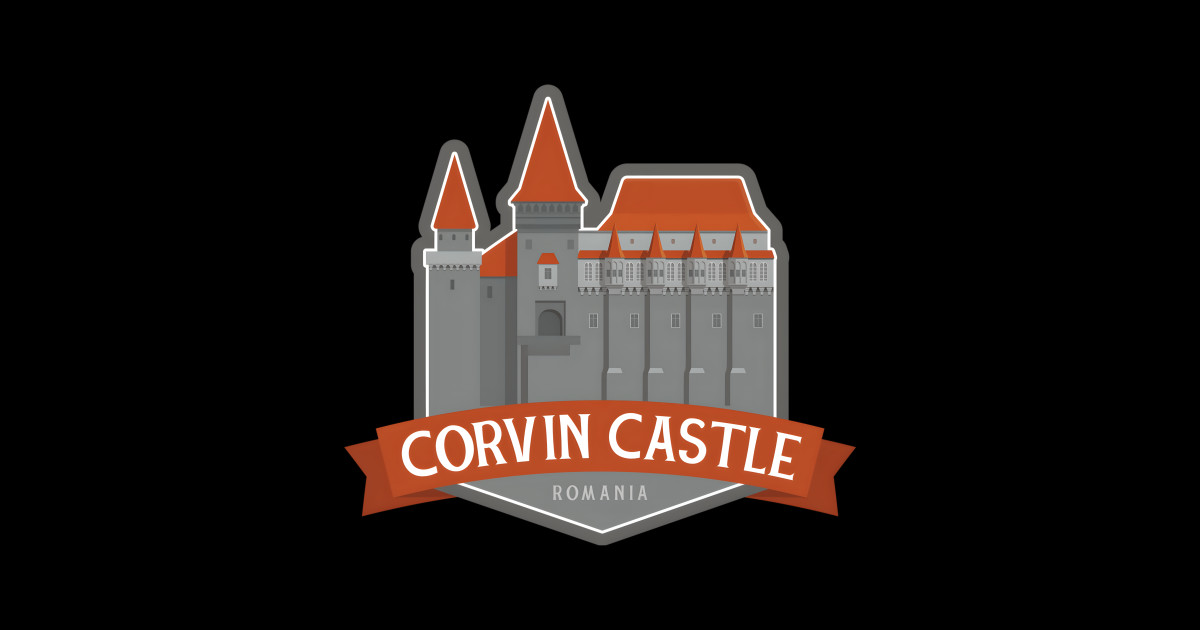 Corvin Castle Romania - Corvin Castle - Sticker | TeePublic