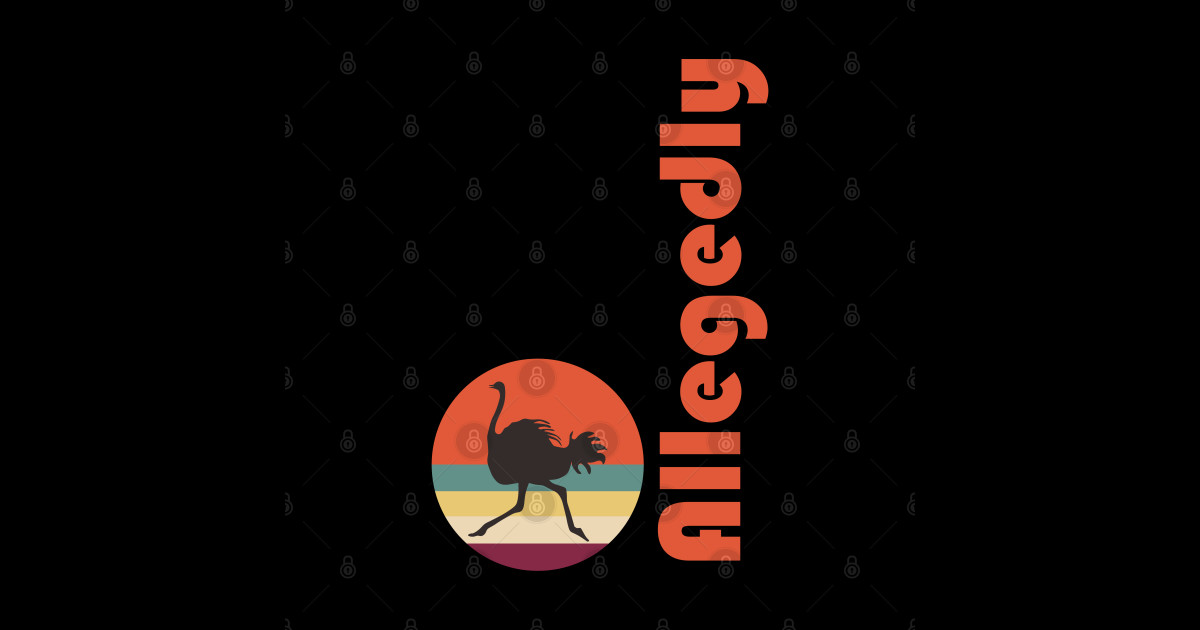Allegedly - Vintage - Sticker | TeePublic