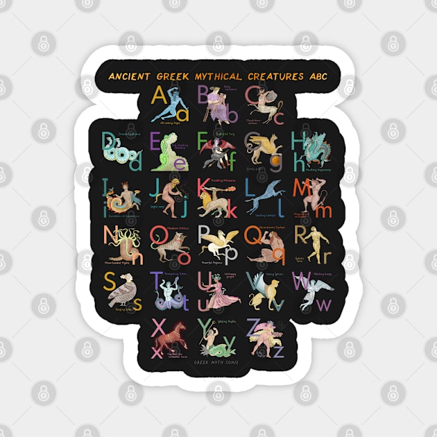 Ancient Greek Mythical Creatures ABC by Greek myth Comix - Abc - Magnet ... Ancient Greek Mythical Creatures ABC by Greek myth Comix - Abc - Magnet ...