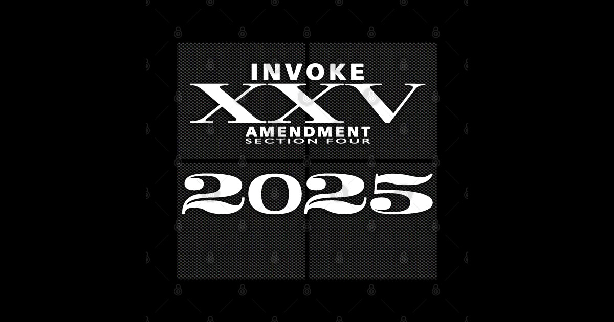INVOKE 25th Amendment 2025 - 25th Amendment - Sticker | TeePublic