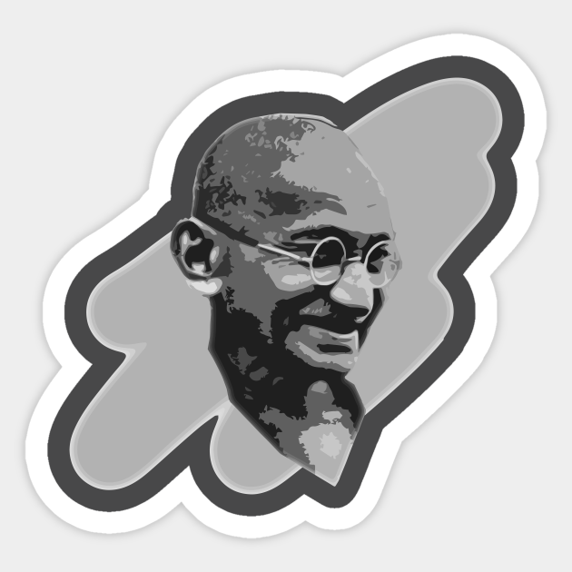 Mahatma Gandhi - Gandhi - Sticker | TeePublic