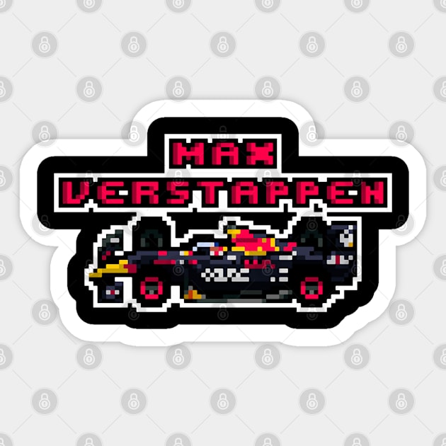 Max Verstappen Old School 2023 - Max Verstappen - Sticker | TeePublic