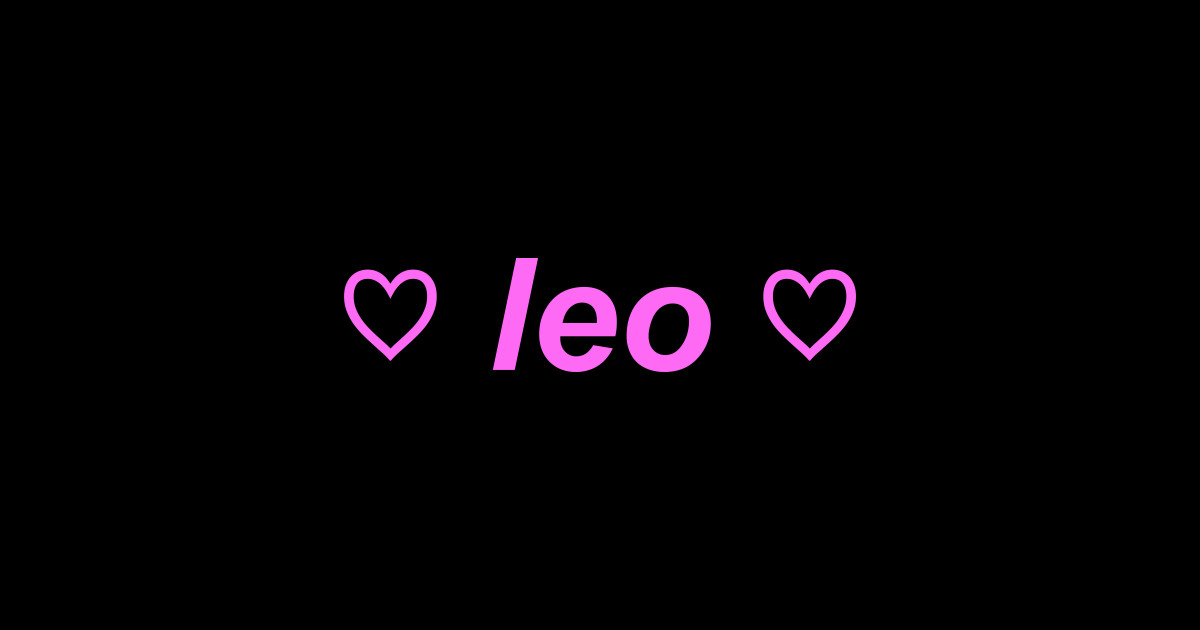 "leo" ♡ Y2K zodiac slogan - Leo - Sticker | TeePublic