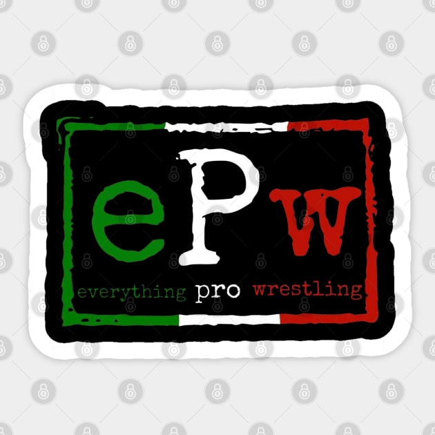 EPW Boxed Red, White, and Green Logo - Wrestling - Sticker | TeePublic