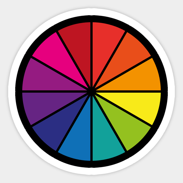 Colour Wheel - Color Wheel - Sticker | TeePublic