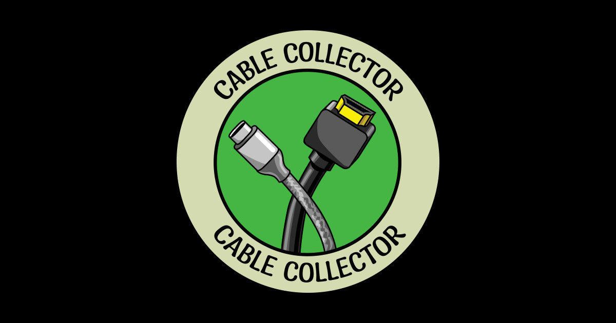 Cable Collector Badge - Badge - Sticker | TeePublic