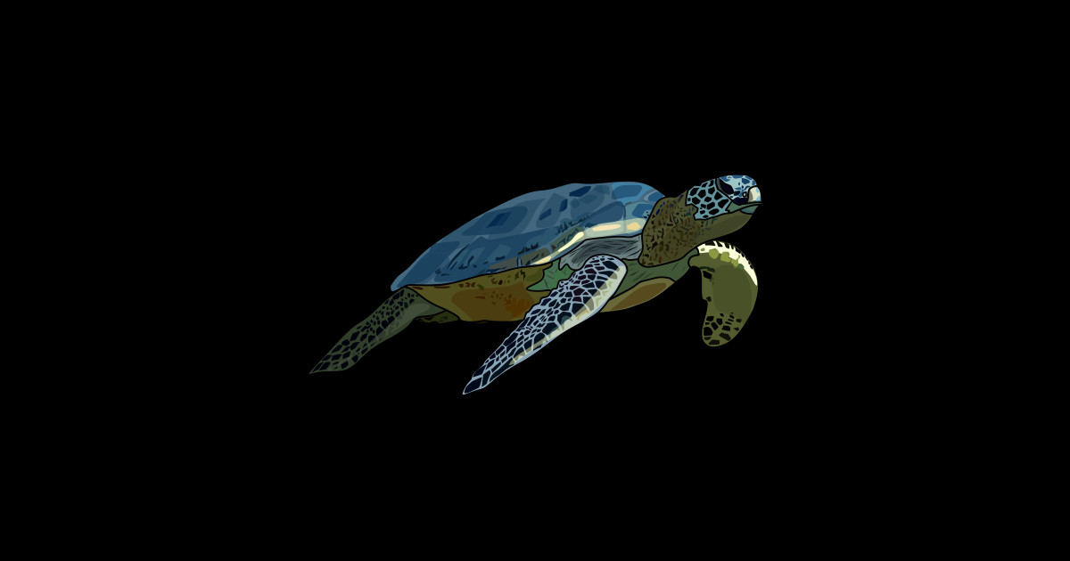 Sea turtle cartoon illustration - Sea Turtle Cartoon Illustration ...