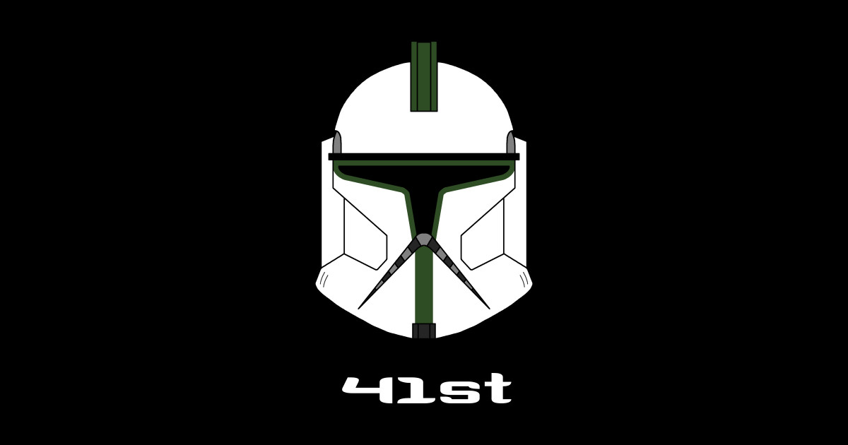 41st Elite Corps Phase I - Clone Trooper - Sticker | TeePublic