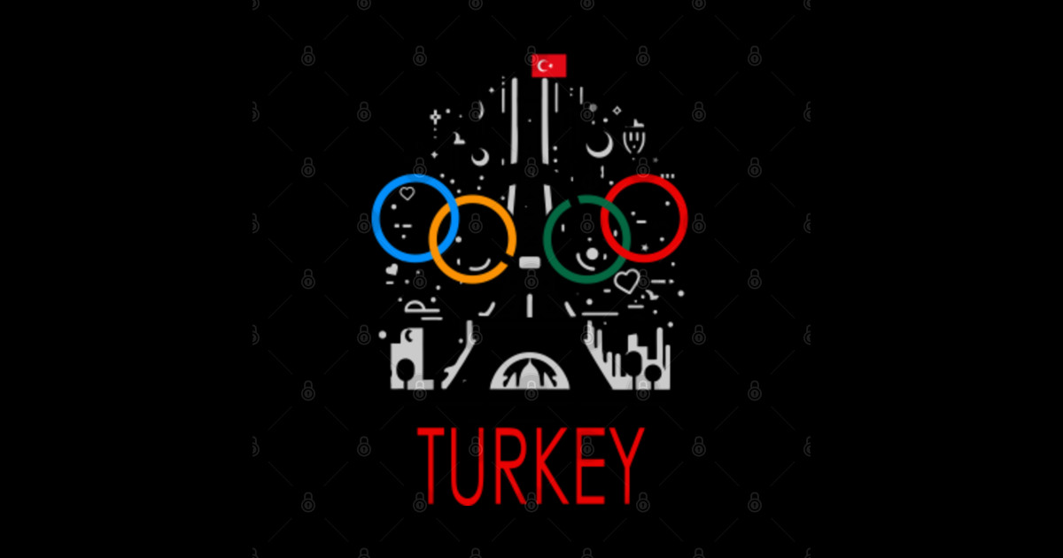 Team Turkey. Paris 2024 Olympic theme . FANART - Olympics 2024 - Pin ...