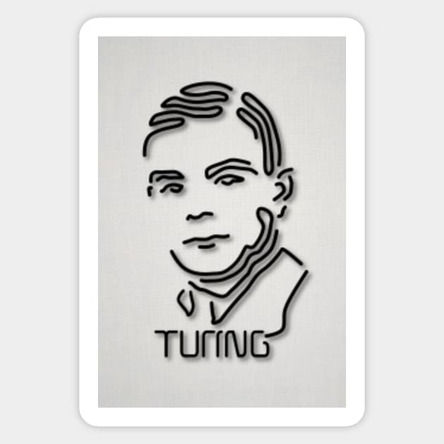 Alan Turing, British mathematician (C029/3560) - 1900s - Sticker ...