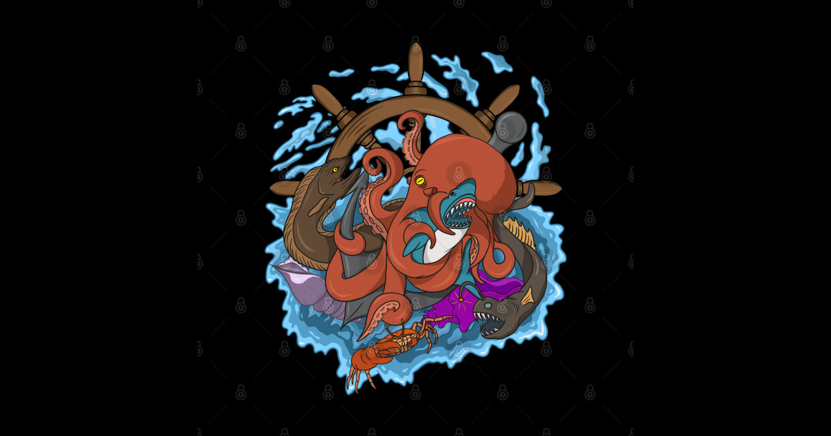 Deep Sea - Sea Life - Sticker | TeePublic