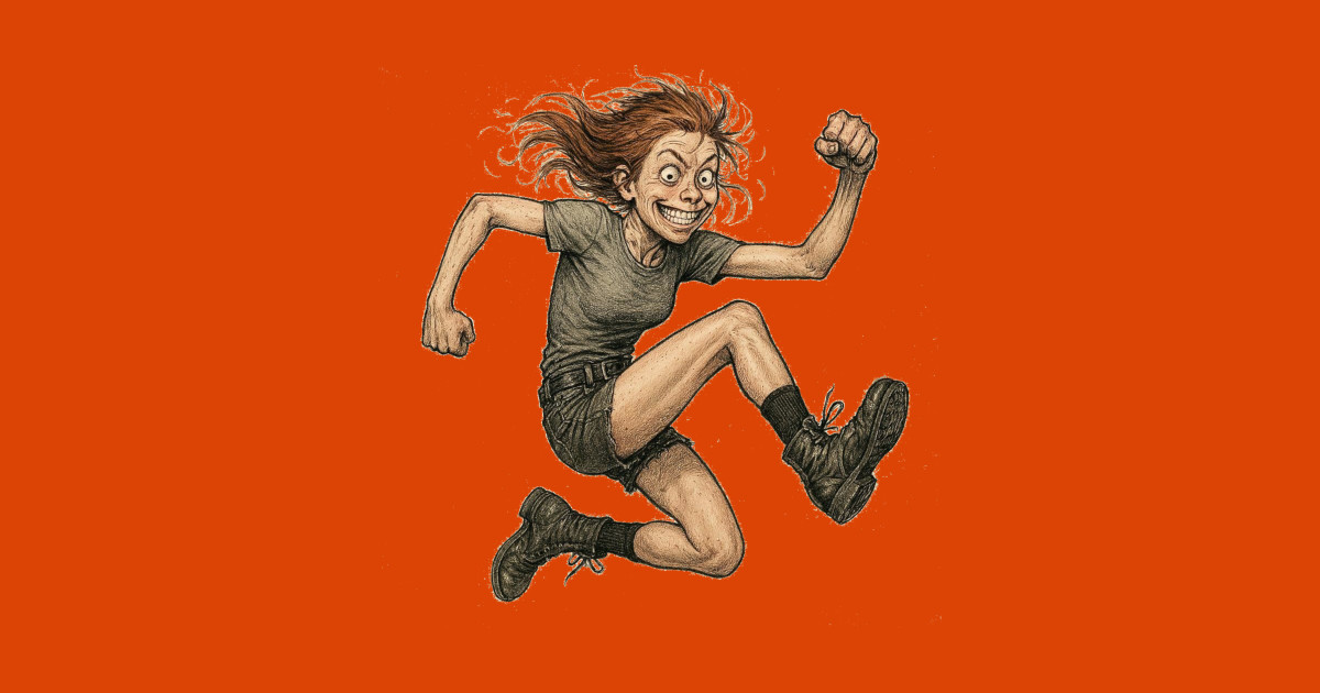 Mosh pit girl - Moshing Girl - T-Shirt | TeePublic
