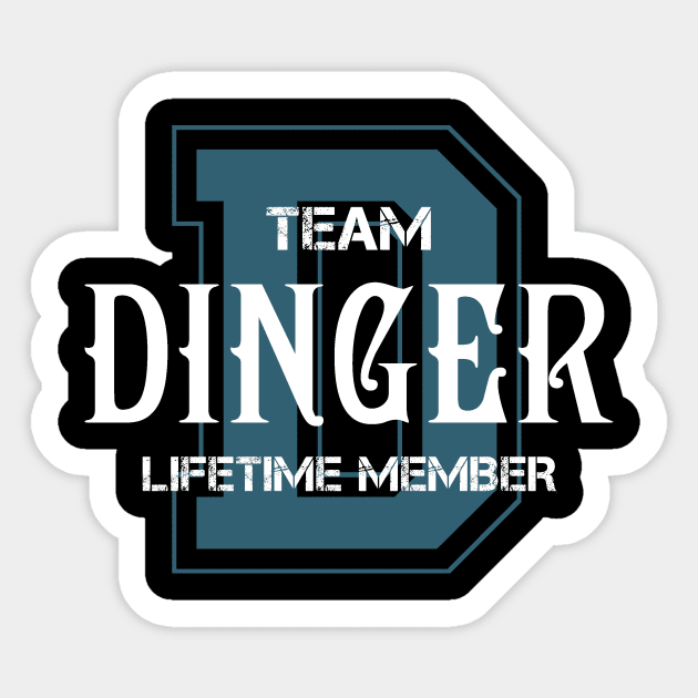 DINGER - Dinger - Sticker | TeePublic