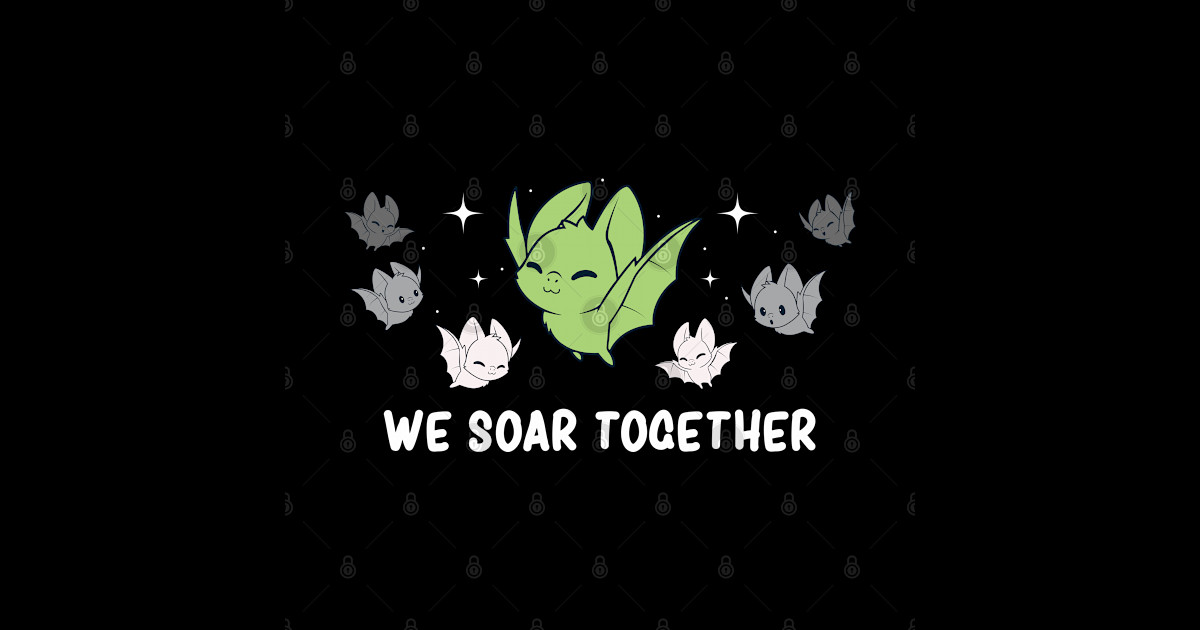 Subtle Agender Pride Flag Cute Bat Kawaii Lgbtqia - Agender Pride ...