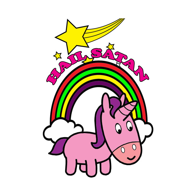 Hail Satan Cute - Satan - T-Shirt | TeePublic