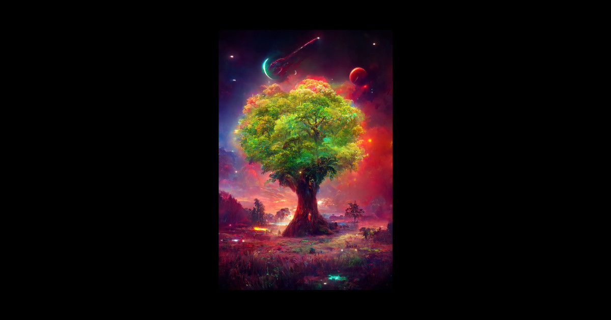 Celestial Tree of Life - Tree Of Life - Sticker | TeePublic