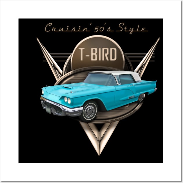 Thunderbird TBird Ford Car - Thunderbird - Posters and Art Prints ...