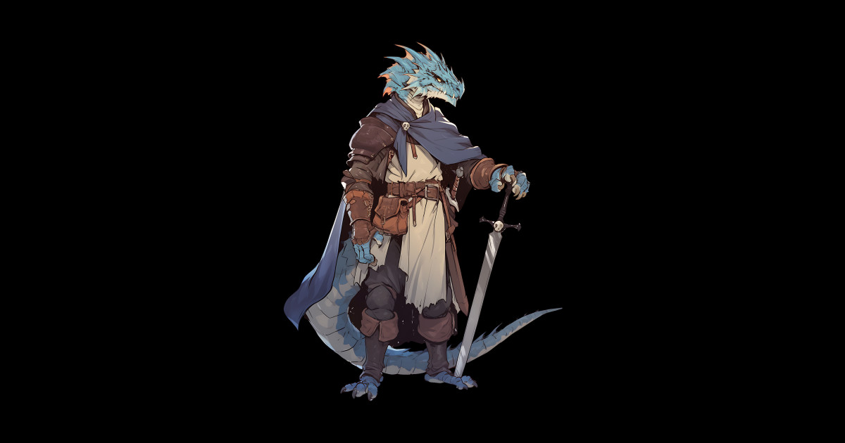 DnD RPG Dragonborn Scaleguard - Dragonborn - Sticker | TeePublic