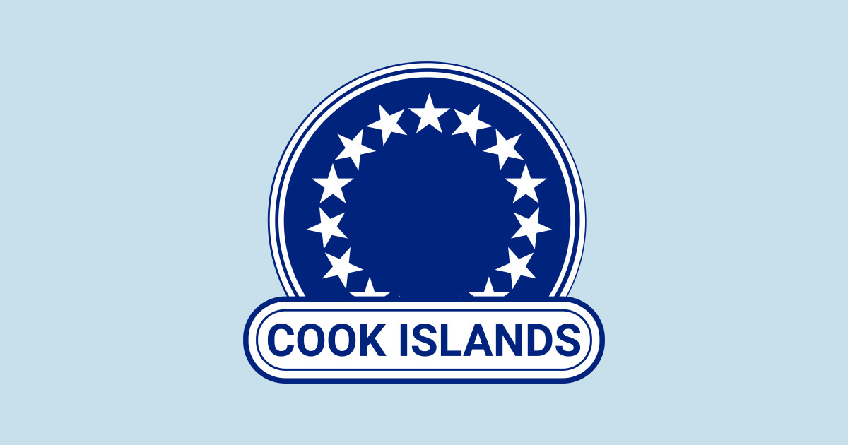 Cook Islands Country Badge - Cook Islands Flag - Cook Islands - T-Shirt ...