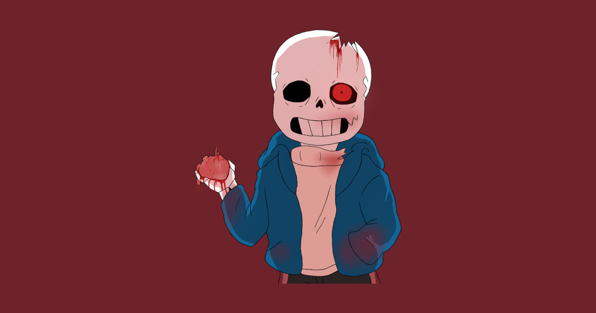 Horrortale Sans - Undertale Game - T-Shirt | TeePublic