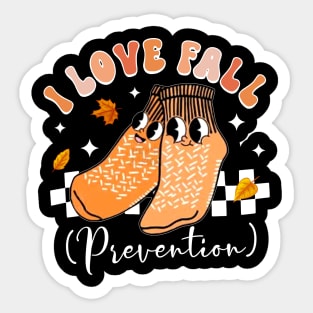 I Love Fall Prevention Nurse Stickers for Sale | TeePublic