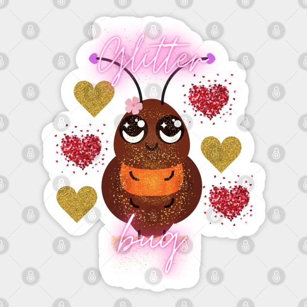Glitter Bug Sparkle - Glitter - Sticker | TeePublic