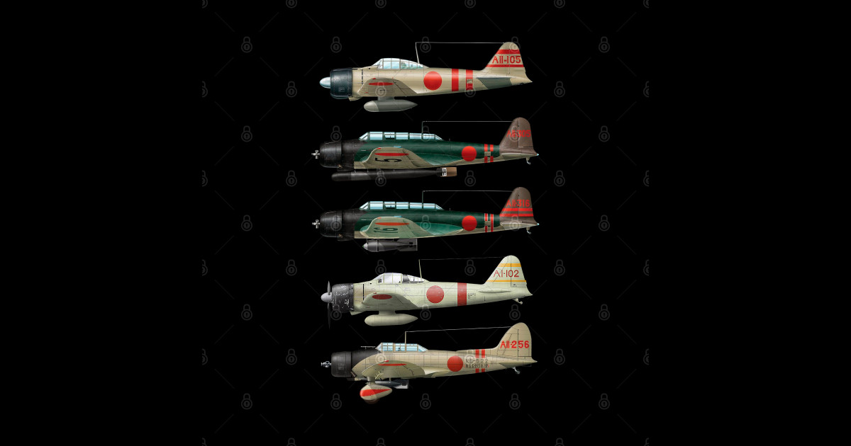 A6M Zero Japan WW2 fighter aircraft - A6m Zero Japanese Ww2 Fighter ...