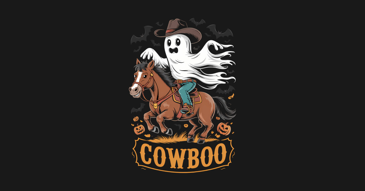 Fun Ghost Riding Horse Western Cowboy Ghost Halloween - Fun Ghost ...