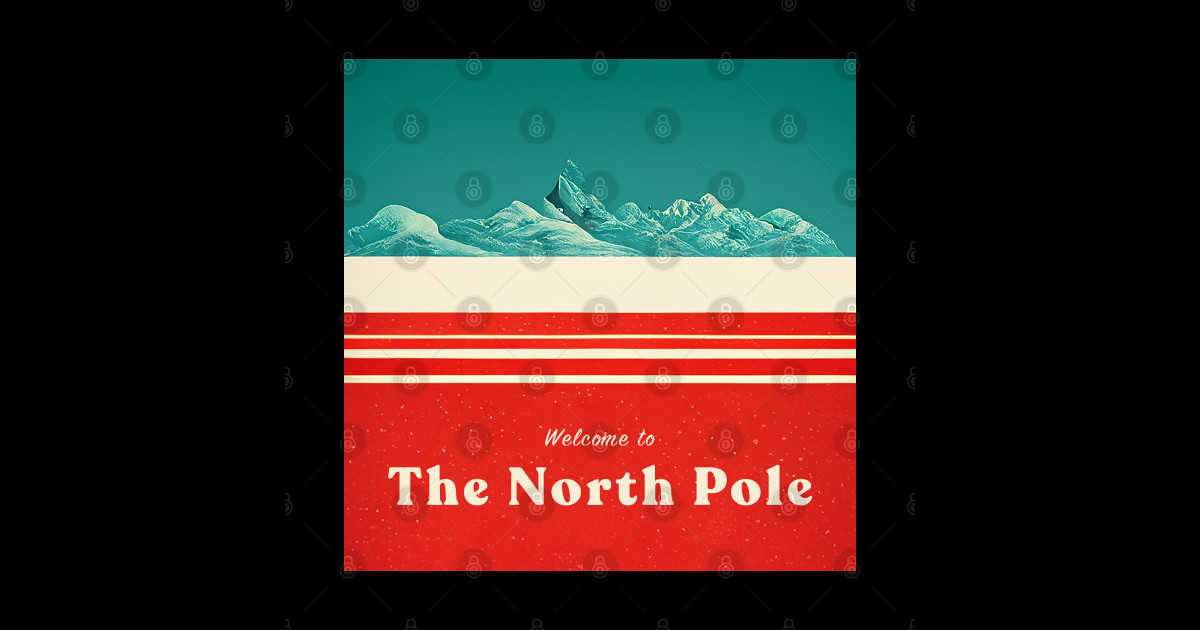 North Pole - Christmas - Sticker | TeePublic