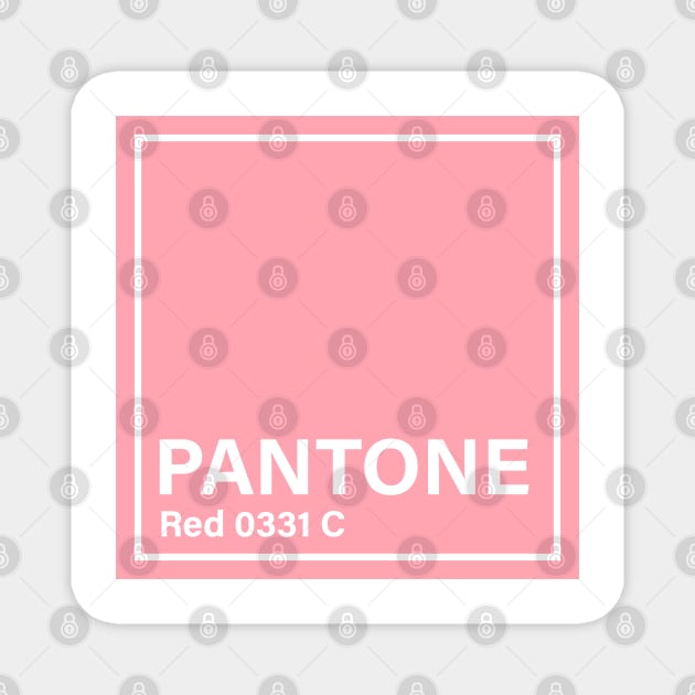 pantone Red 0331 C - Pantone Color - Magnet | TeePublic